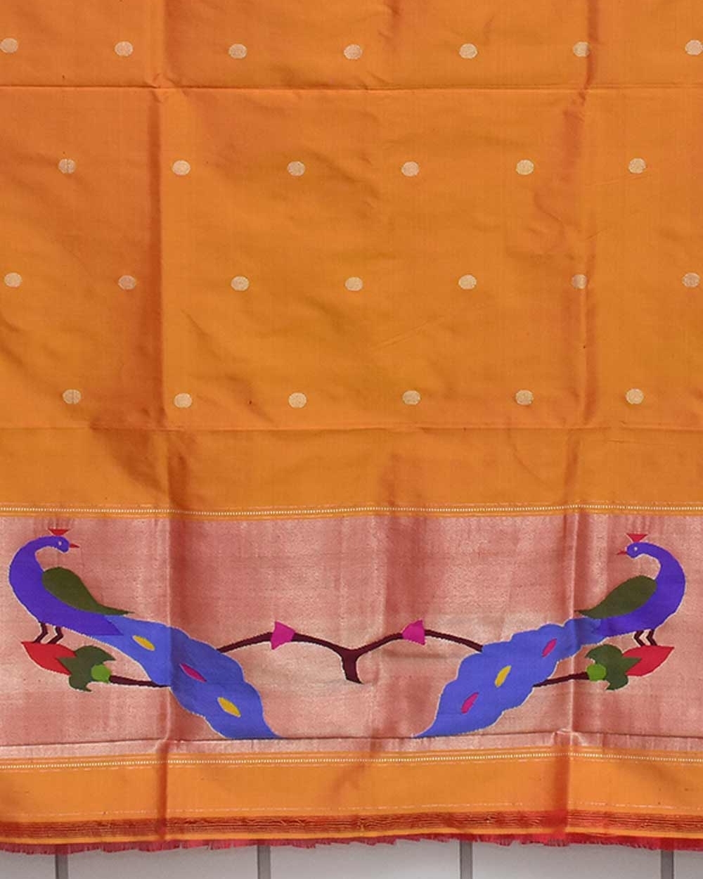 Orange Color Paithani – Kalakosh